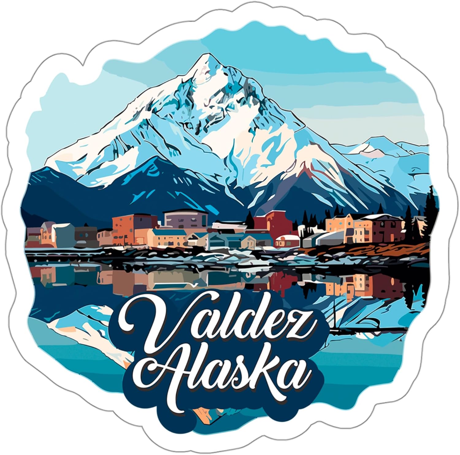 Amazon.com: Valdez Alaska Sticker Adventure Souvenir Decal Vinyl Small ...