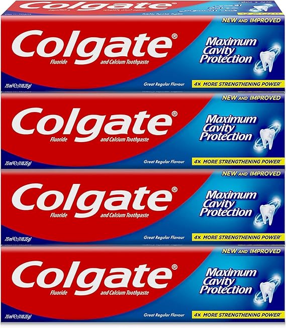 Colgate Maximum Cavity Protection Toothpaste, Fluoride Toothpaste with ...
