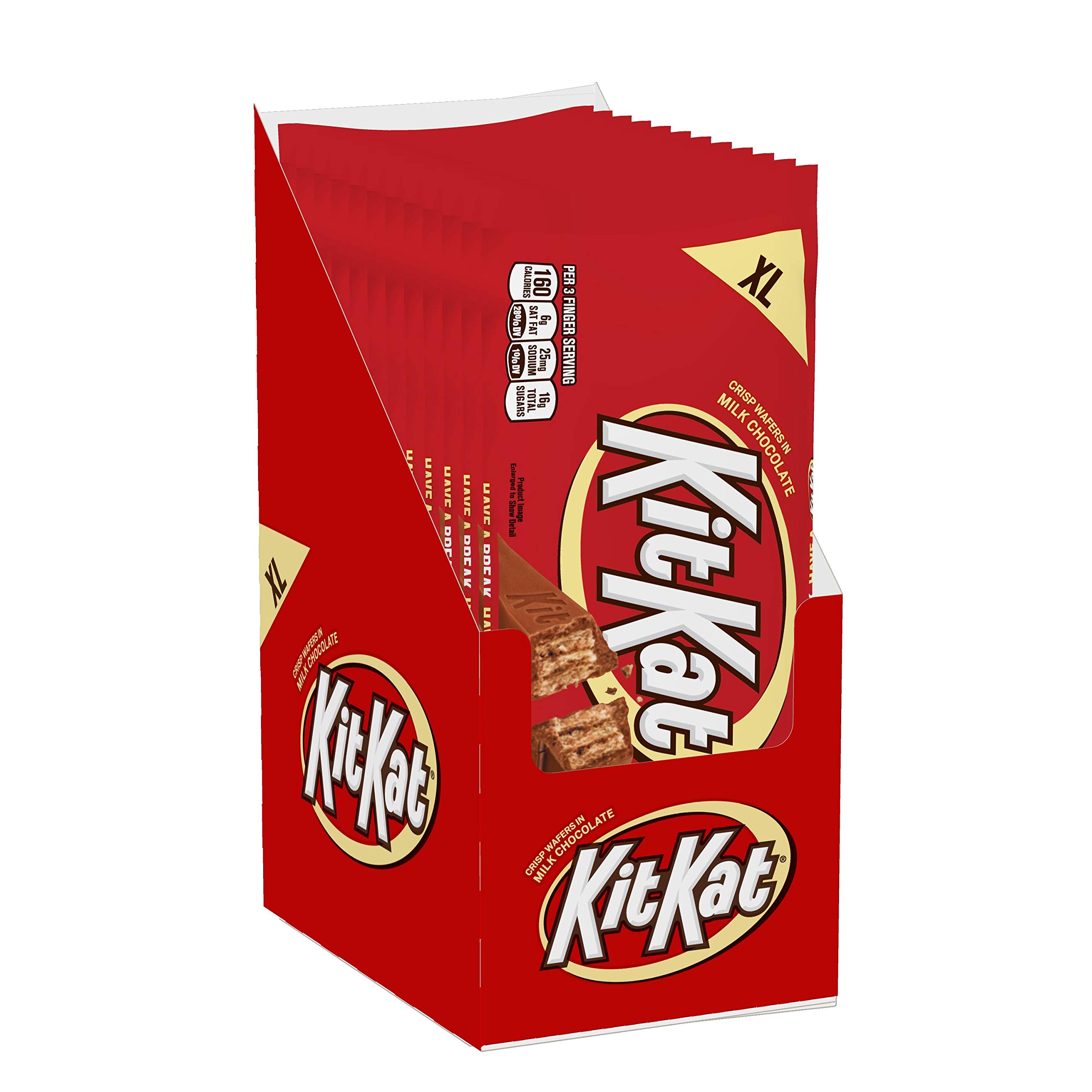 KIT KAT Milk Chocolate Wafer Extra Large Candy Individually Wrapped