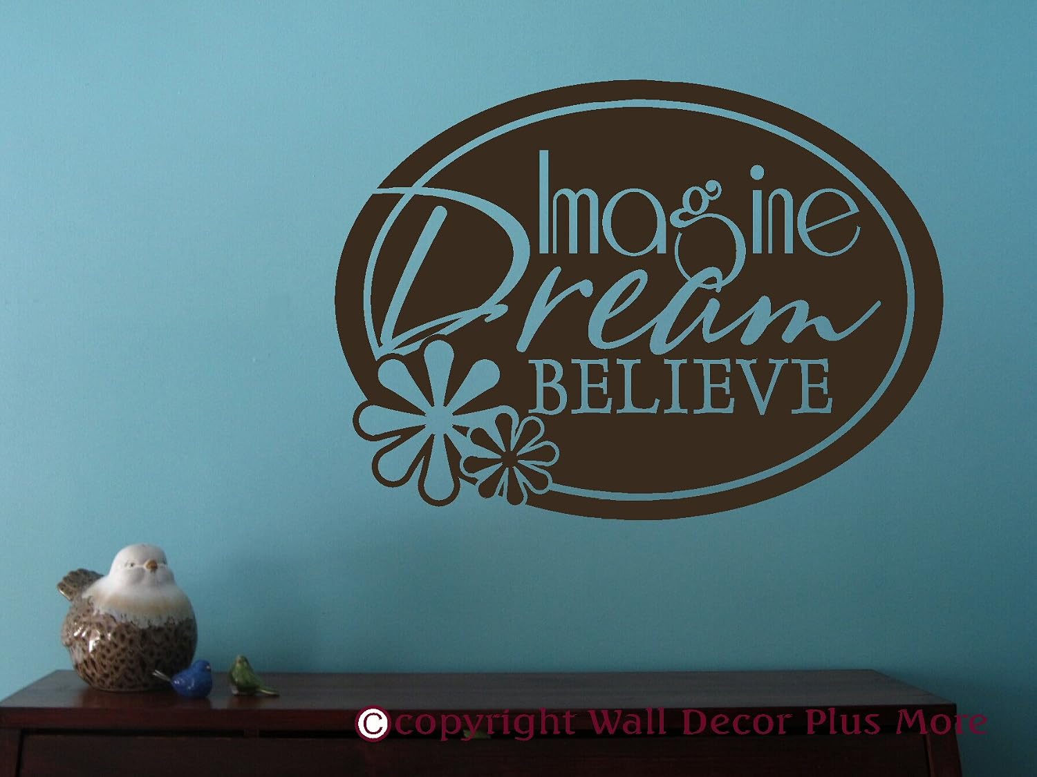Wall Decor Plus More WDPM2692 Imagine Dream Believe Wall Sticker, 30 ...