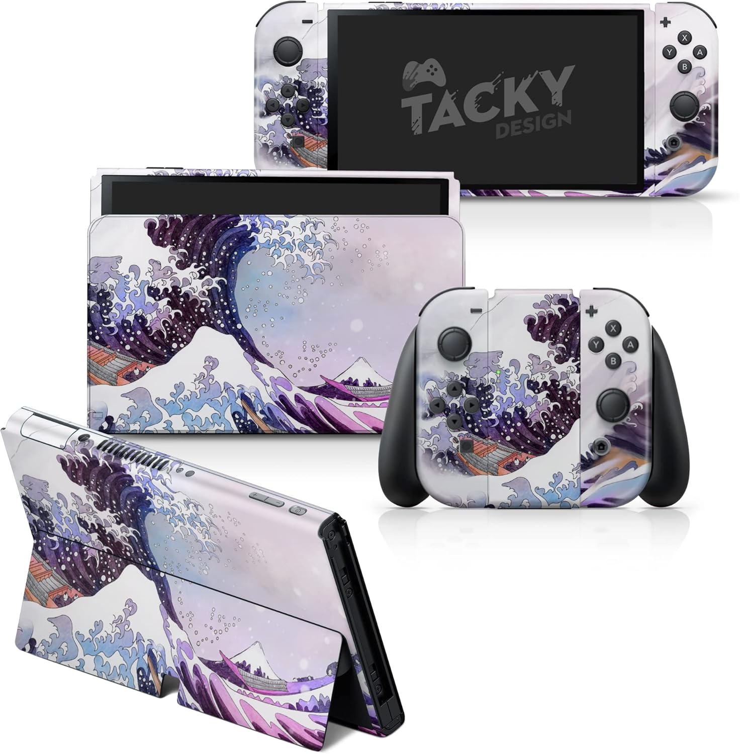 Tacky Design Wave Skin kompatibel mit Nintendo Switch OLED Skin - Vinyl ...