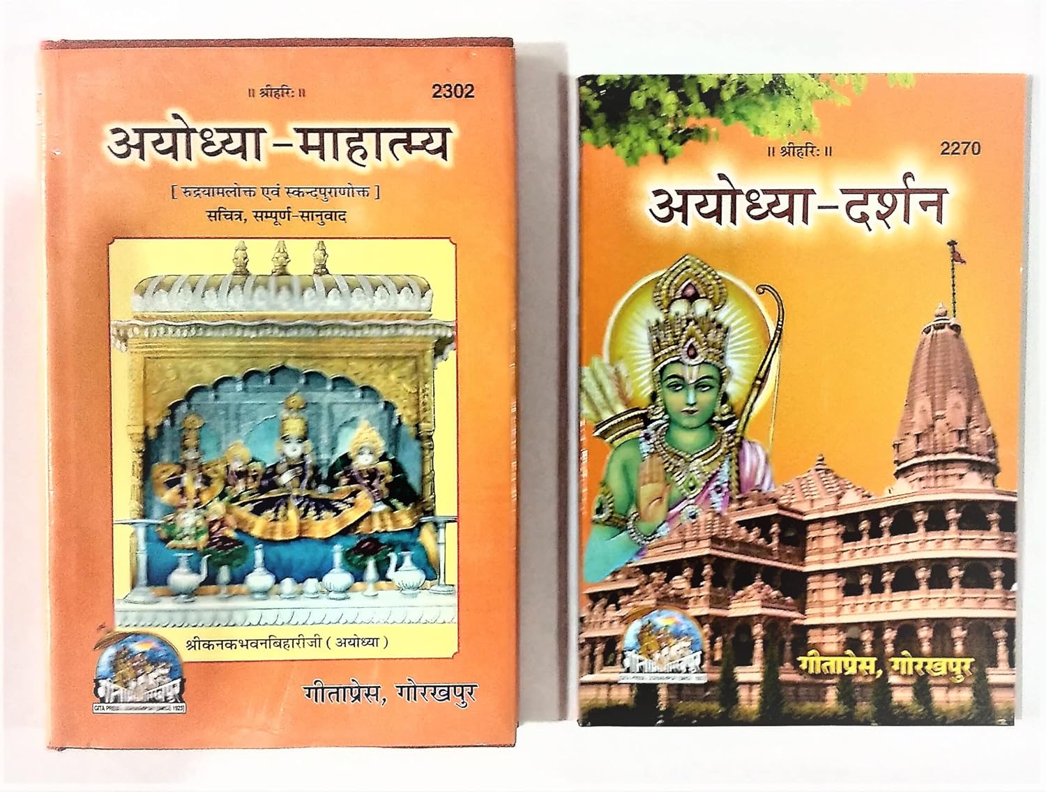 Ayodhya Mahatmya (Sanskrit & Hindi Text) code 2302 and Ayodhya Darshan ...