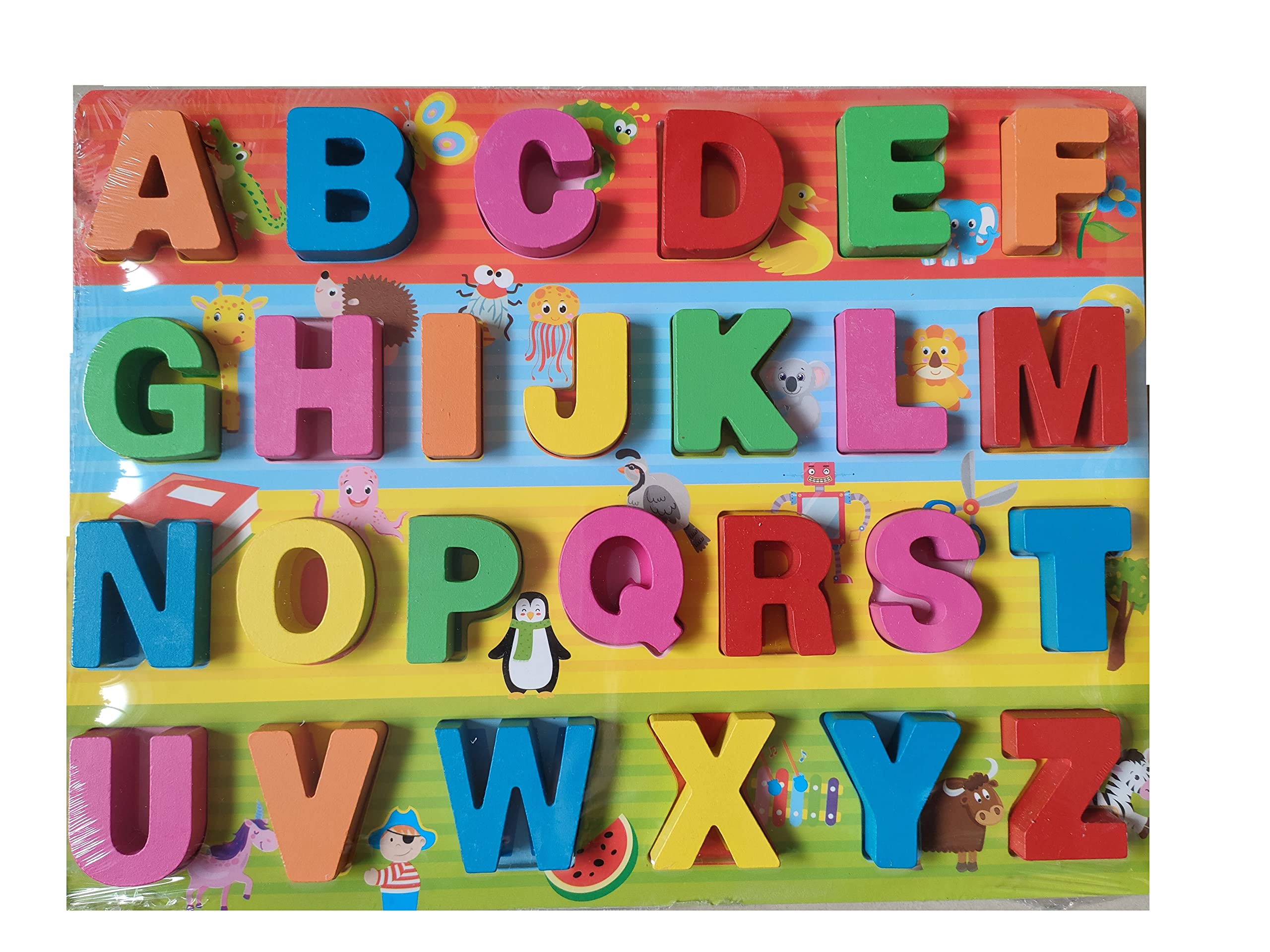 Dakulo Baby Product Wooden Capital Alphabets Letters Learning ...