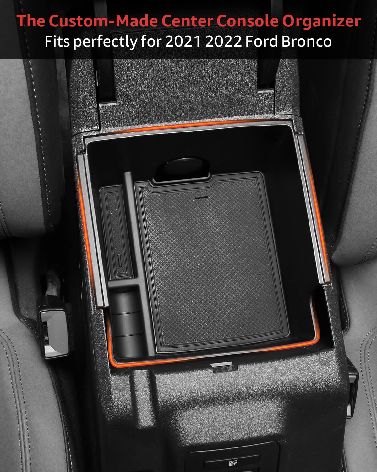 Buy Ecarzo Center Console Organizer for 2021 2022 Ford Bronco Console ...