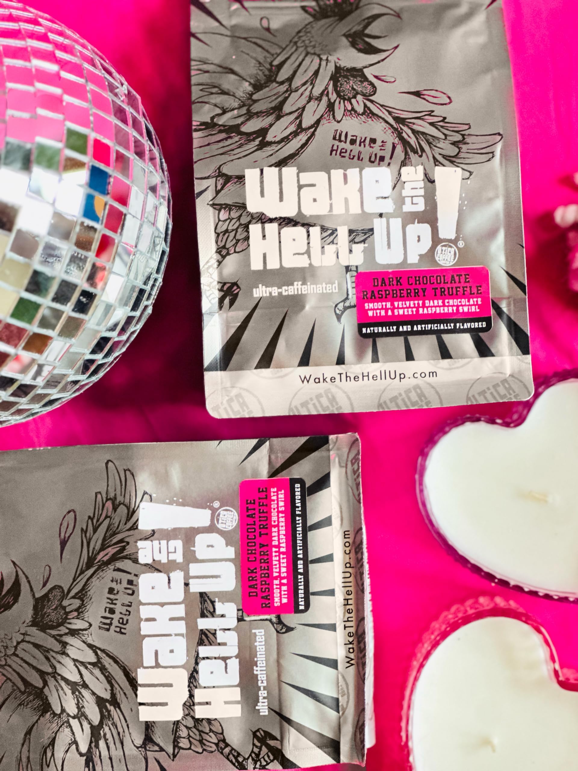 Amazon.com : Wake The Hell Up!- Dark Chocolate Raspberry Coffee - 12oz ...