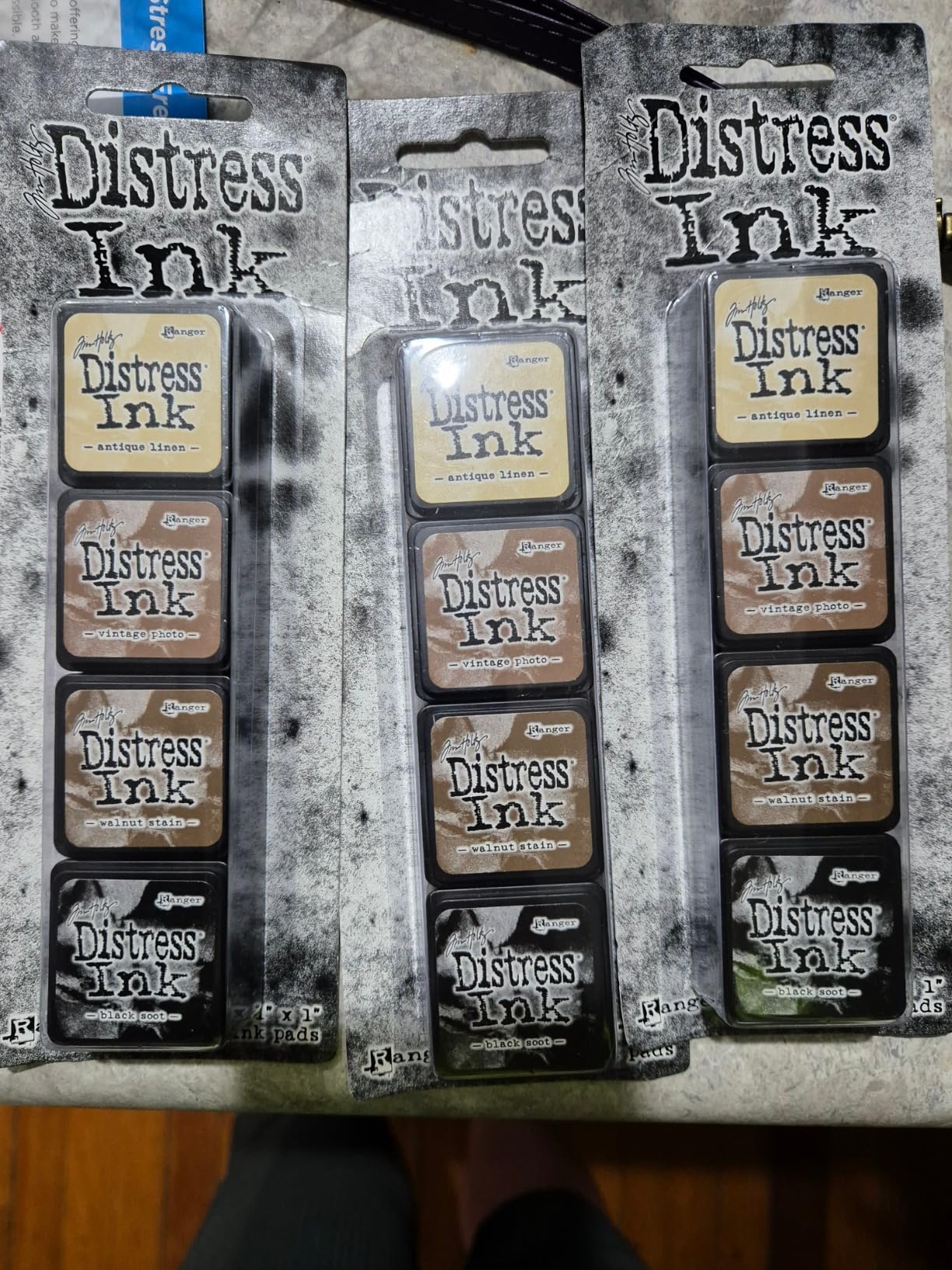 Ranger Tim Holtz Distress Mini Ink Pad Kits 1, 2 and 3 Bundle : Amazon ...