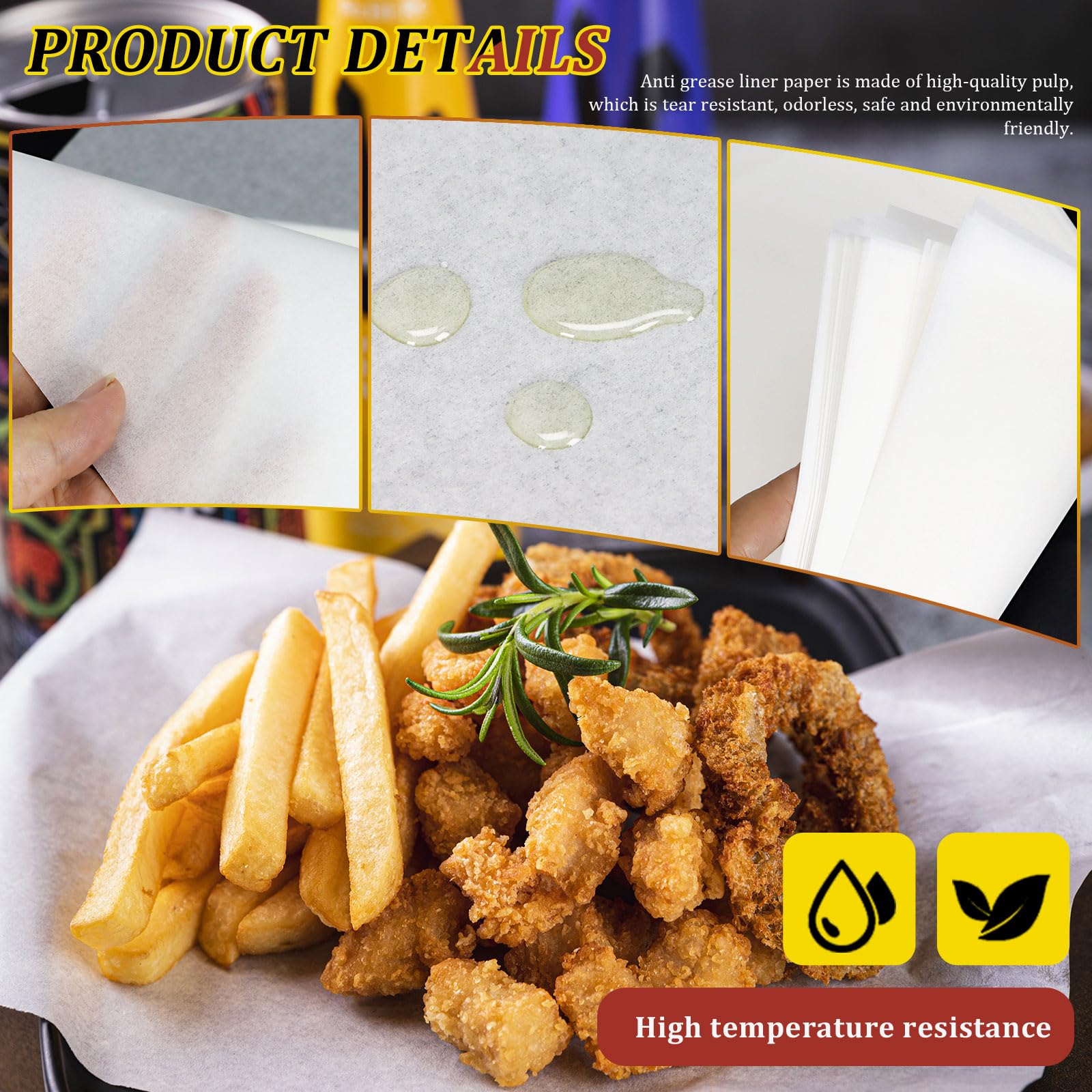 Snapklik.com : 200 Sheets Deli Paper Pre Cut Wax Paper Sheets 12 X 12 ...
