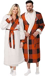 Amazon.com : FOCO Cincinnati Bengals NFL Lounge Life Reversible Robe ...