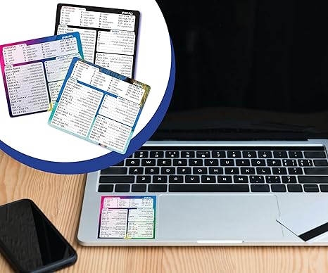 Amazon.com: A Pack of 3 Designs for PC Word & Excel Keyboard Shortcut ...
