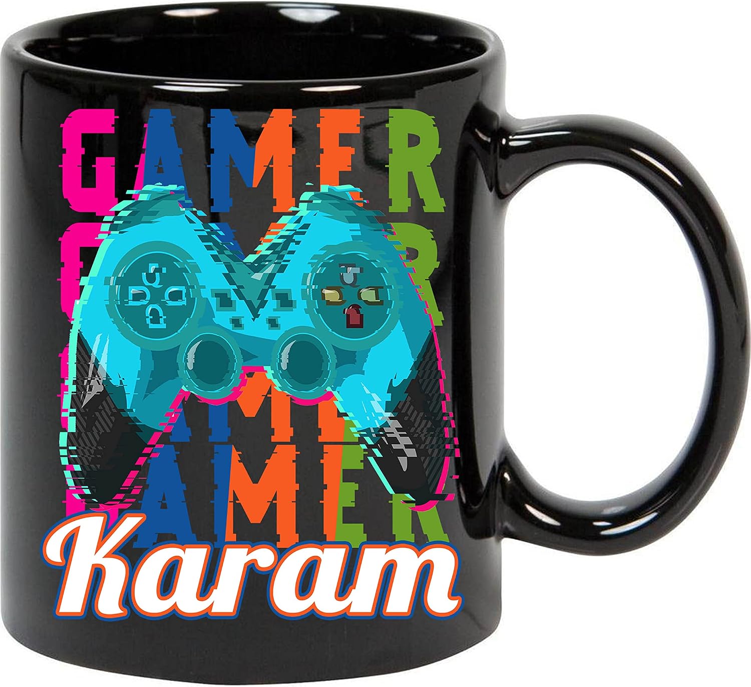 Amazon.com: Coffee Mug Customized Name Karam Game Console Cup - Game ...