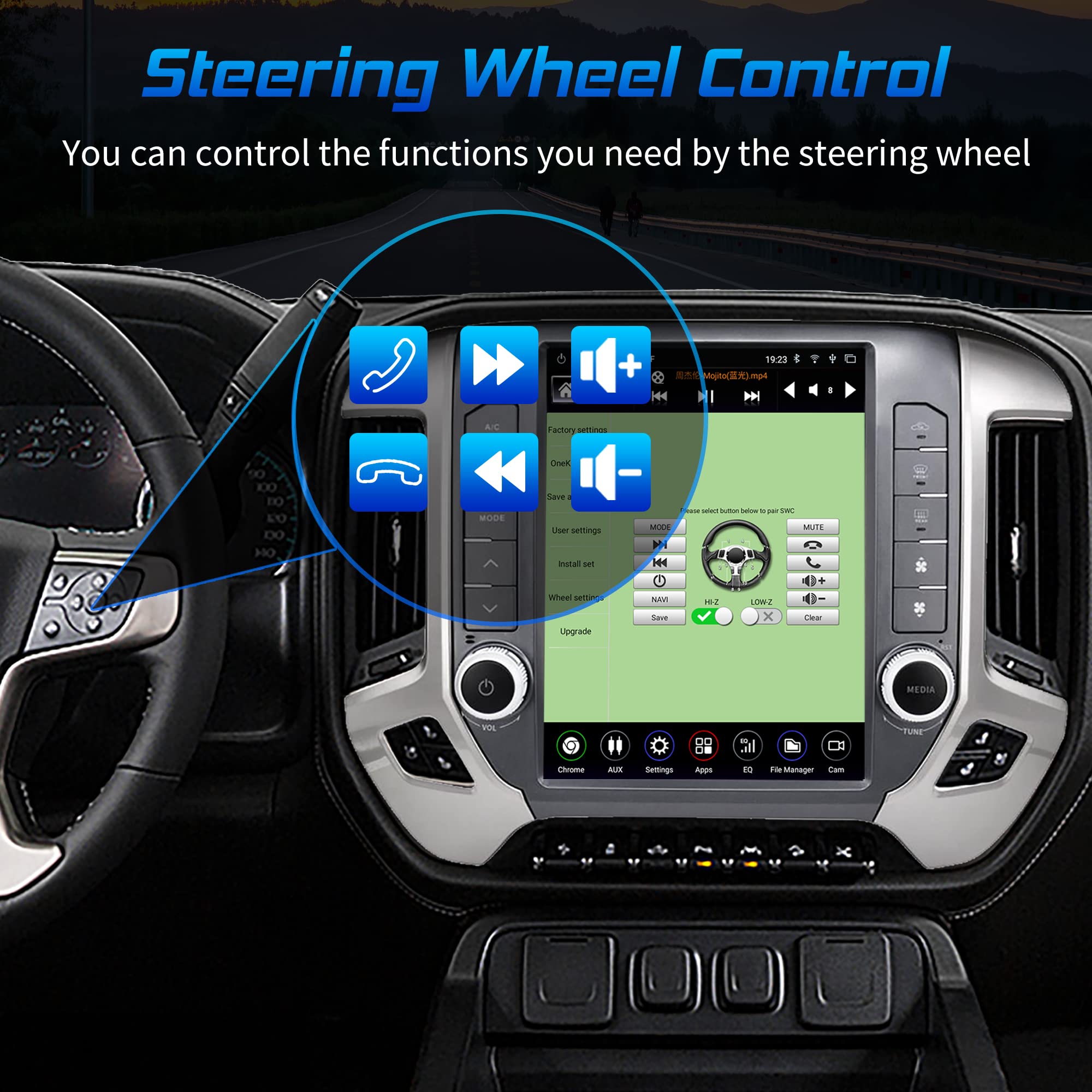 LinksWell Gen IV 12.1 Inch Car Stereo for Chevrolet Silverado and ...