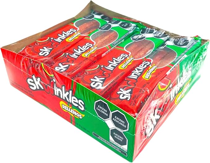 Skwinkles Rellenos. Sabor Sandia. Relleno sabor Sandia. 12 paquetes ...