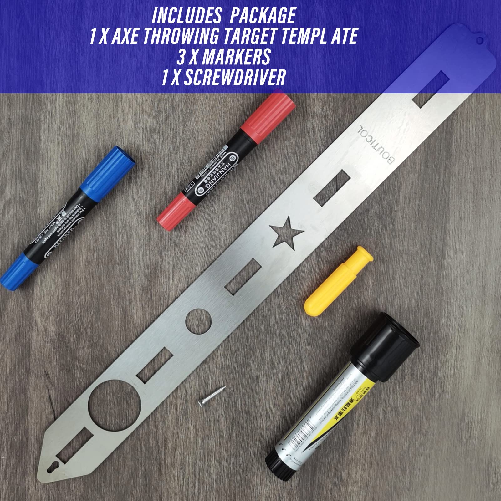 Throwing Axe Target Template Stencil, Axe Throwing Target Template ...