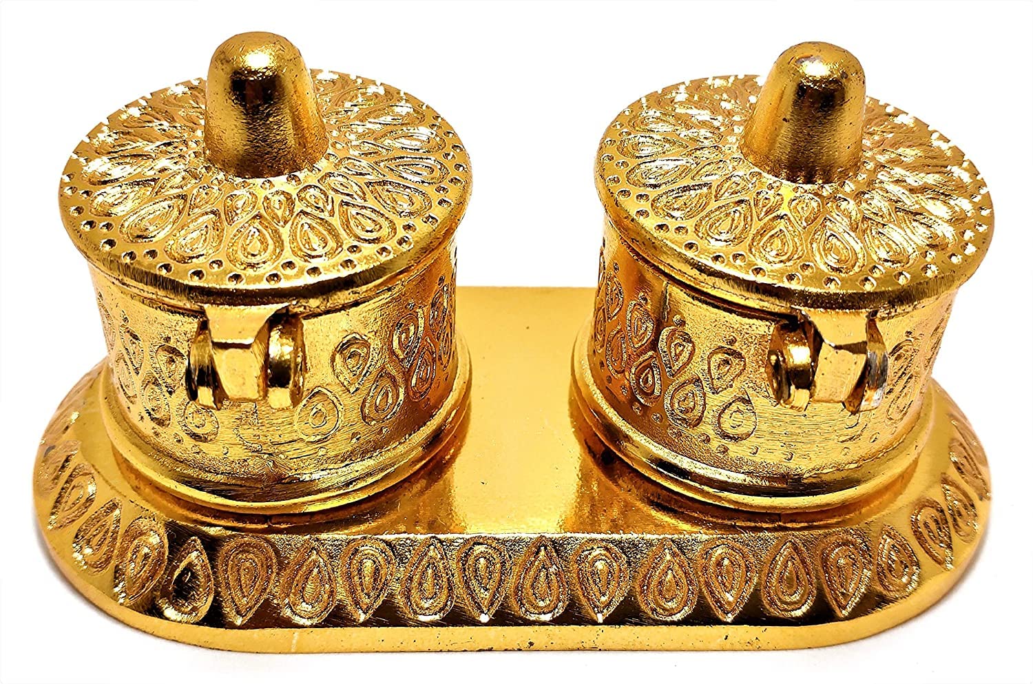Buy Shivansh # Enterprises® Heavy Brass Kumkum/Roli-Chandan Box/Chawal ...