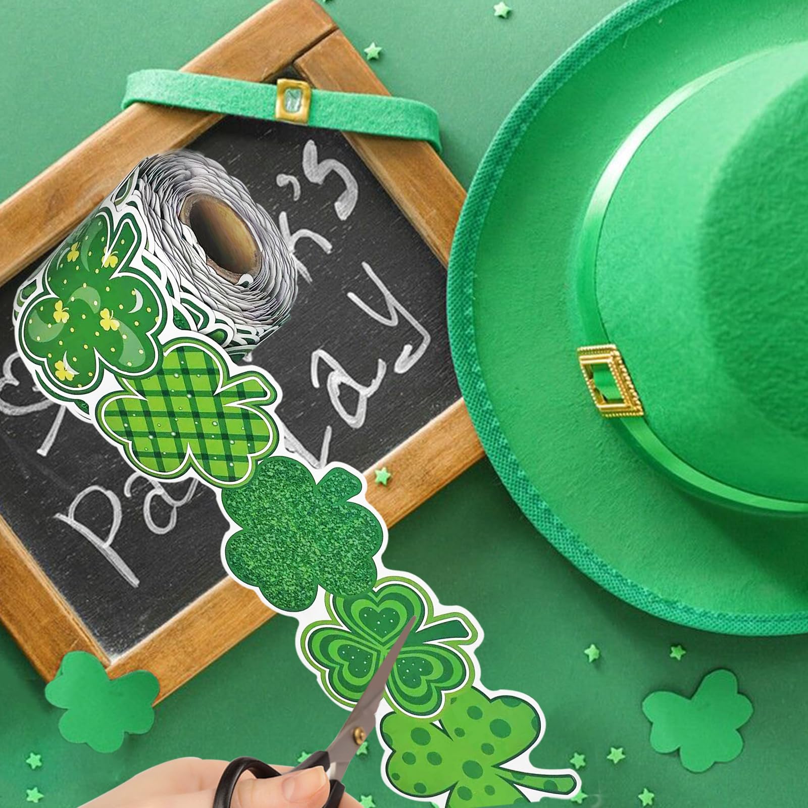 Snapklik.com : 69 Feet St. Patricks Day Shamrock Bulletin Board Borders ...