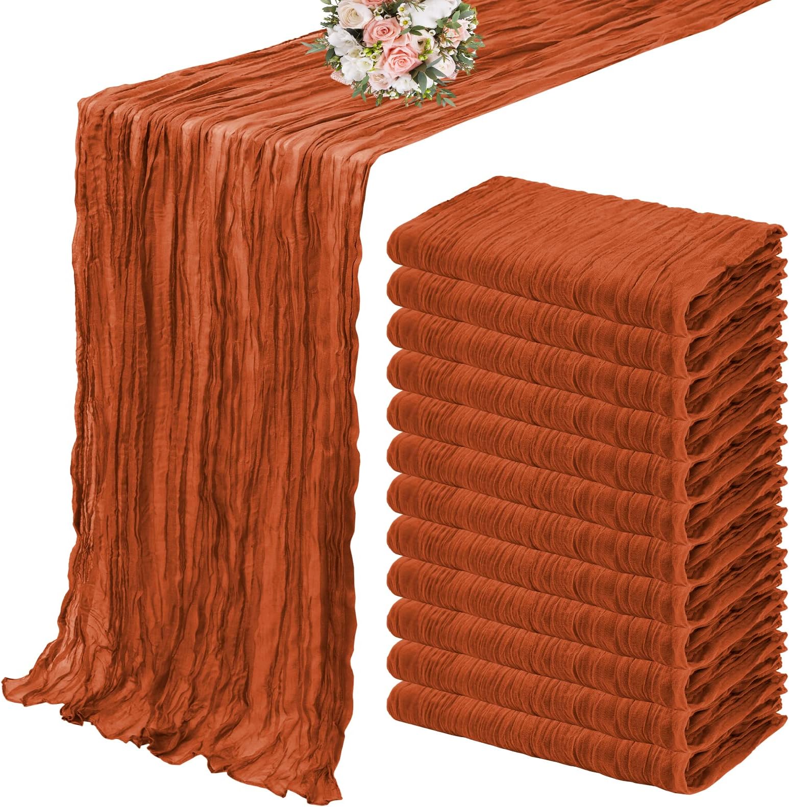 Amazon.com: 24 Pack Cheesecloth Table Runner 20 x 120 inch Cheese Cloth ...