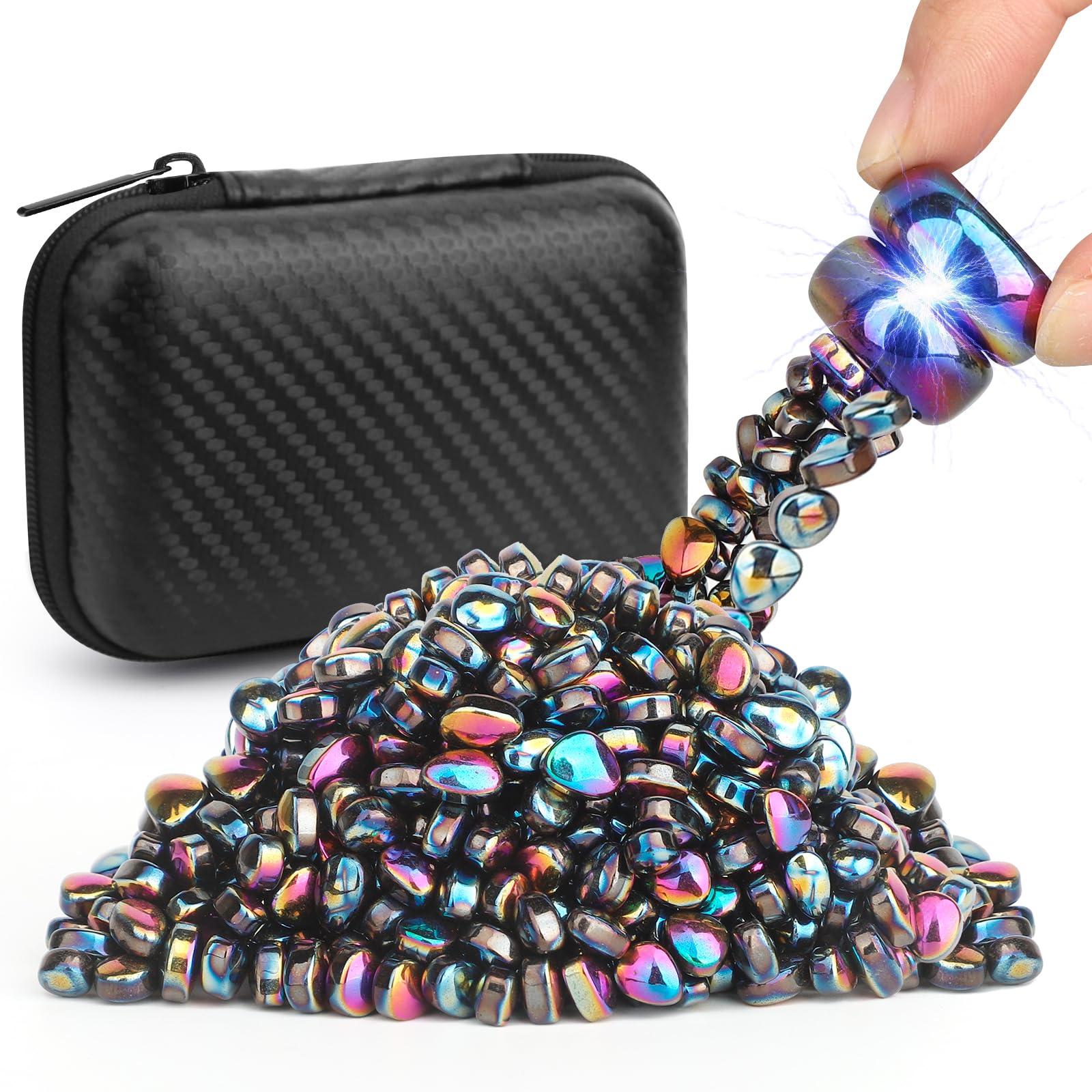 Amazon.com: Dilabnba Rainbow Ferrite Putty with 2PCS Magnet Stones ...
