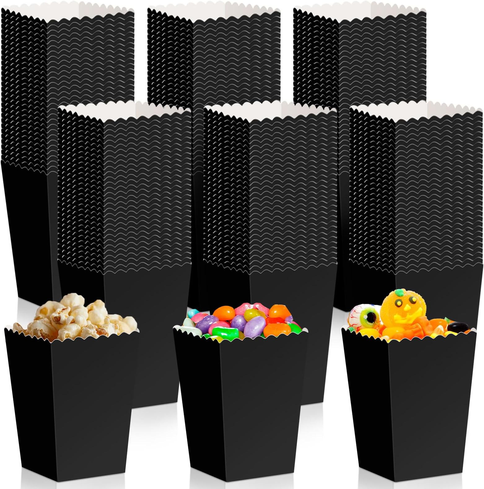Amazon.com: Seajan 300 Pcs Popcorn Boxes for Party Paper Popcorn Bags ...
