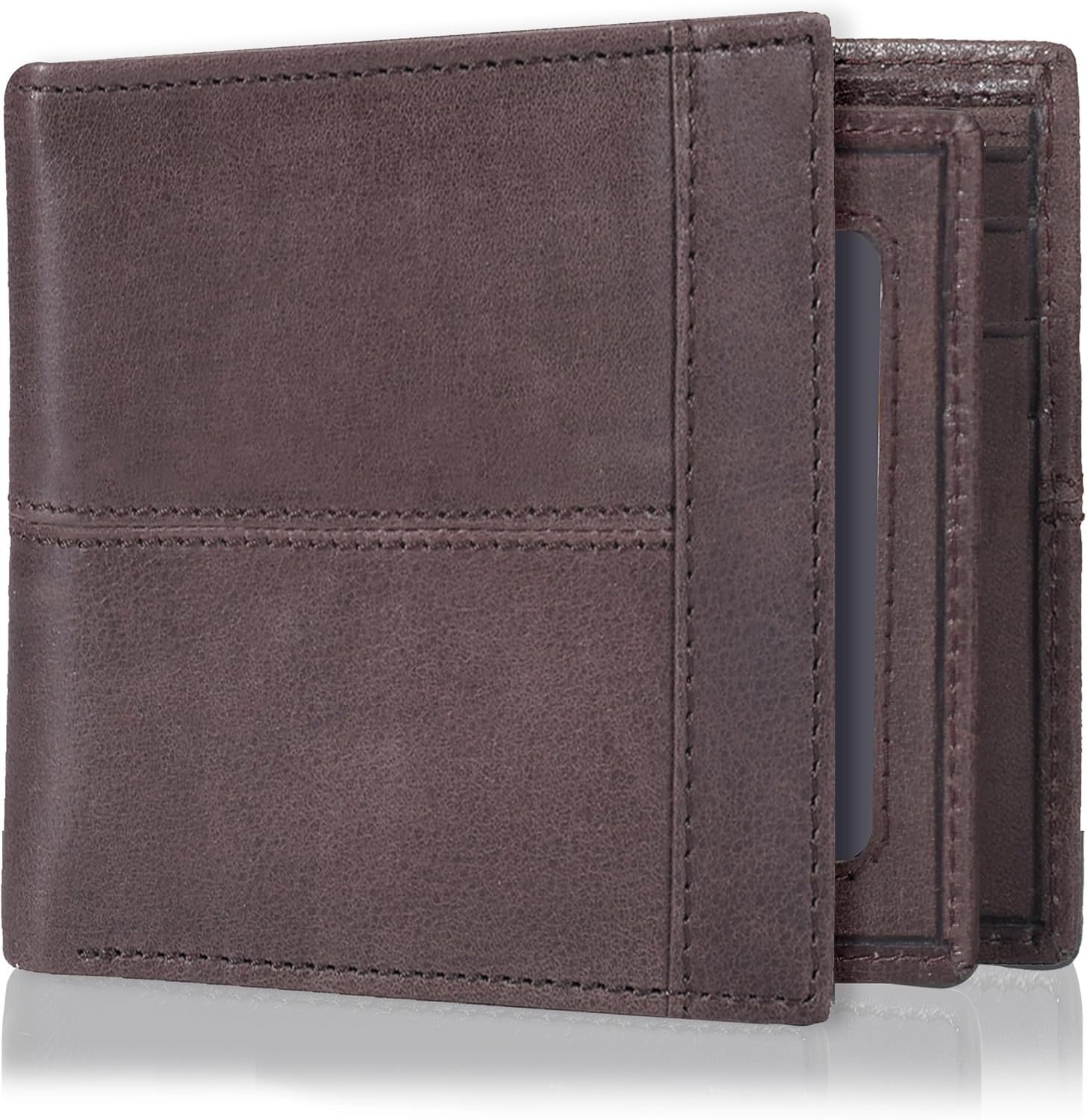 Amazon.com: ESTALON Leather Wallet for Men RFID Blocking Slim ...