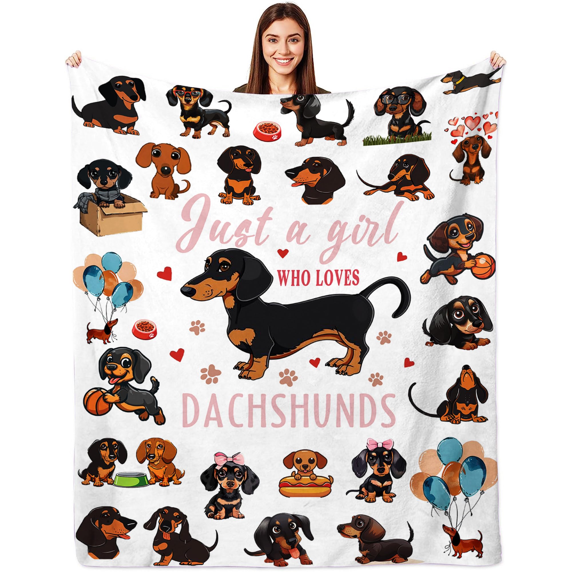 Dachshund Blanket Gifts, Dachshund Blanket for Women, Dachshund Lovers ...