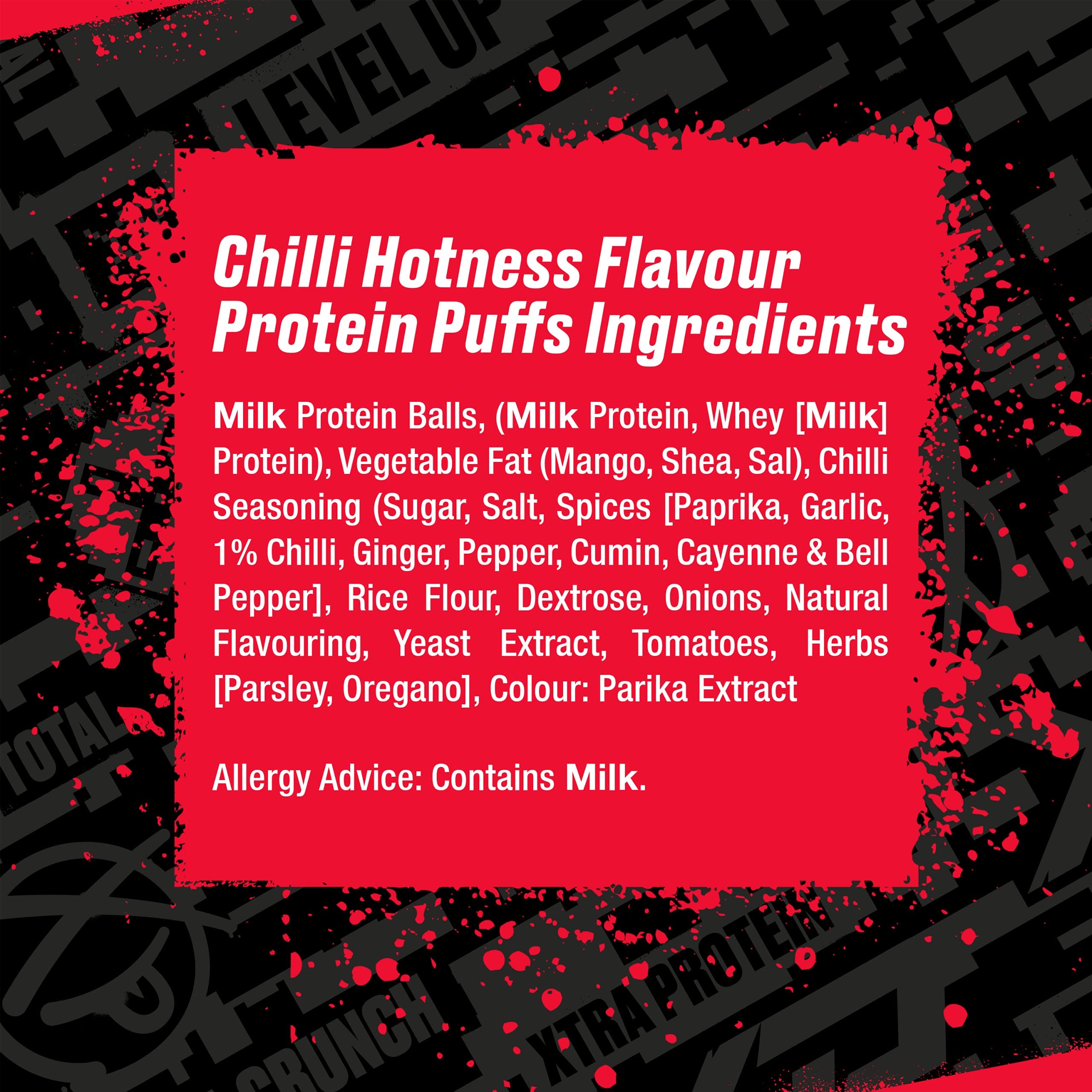 TOTAL XP Protein Crunch Chilli Hotness 12 x 24g, Protein Crisps, Keto ...