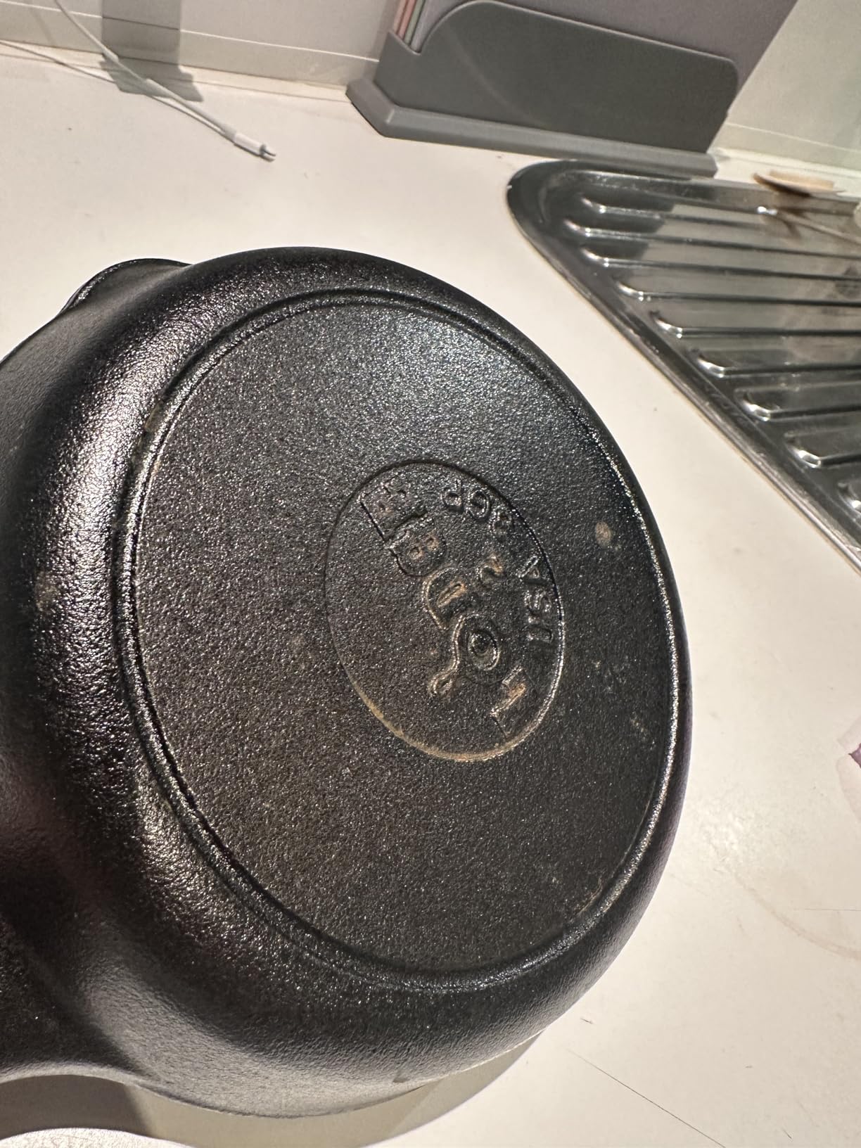 Lodge L3GP 6.5 Inch Cast Iron Grill Pan, Black: Frying Pans: Amazon.com.au