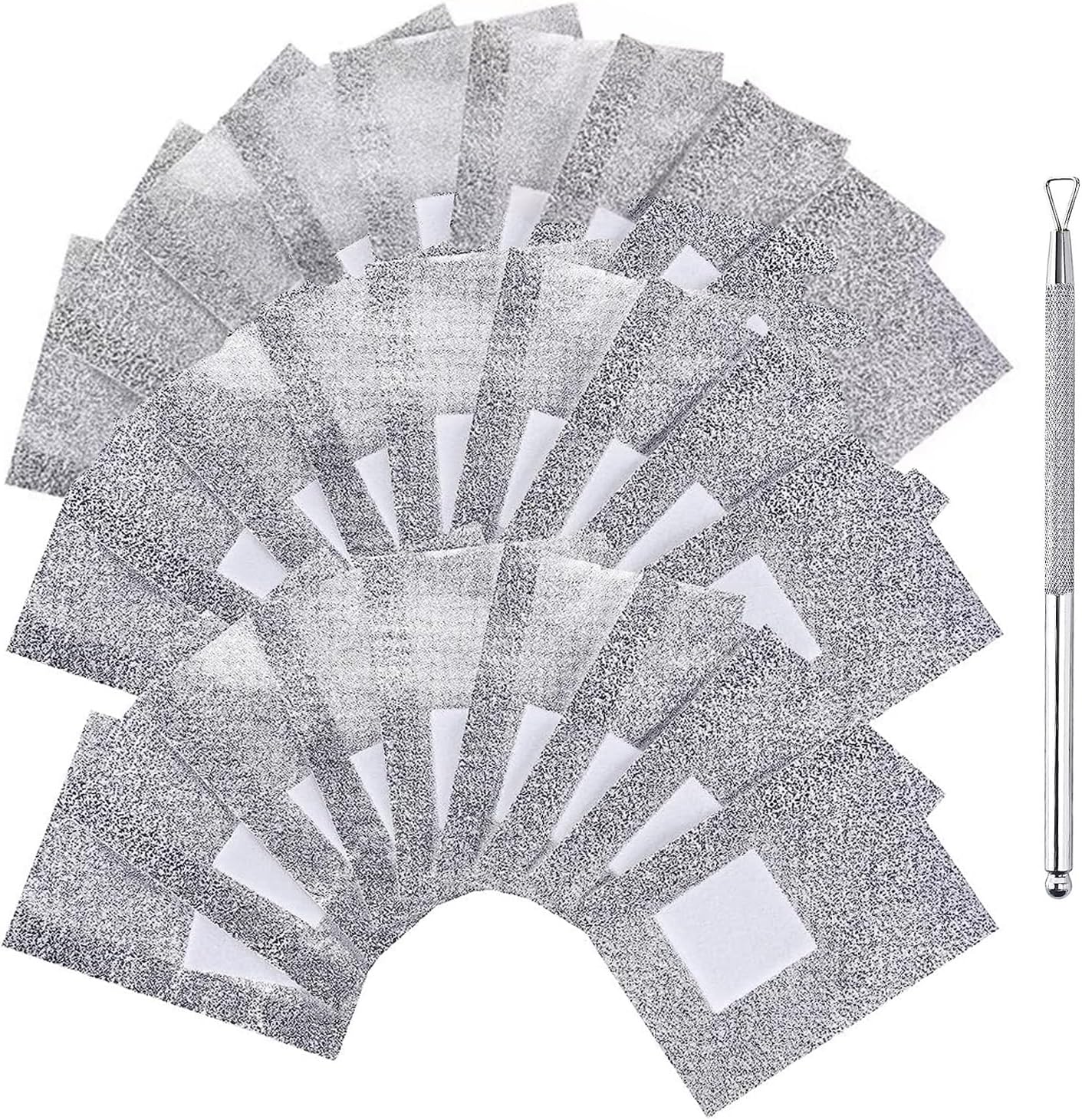 Amazon.com : 400Pcs Nail Polish Remover Gel Nail Foil Wraps Aluminium ...
