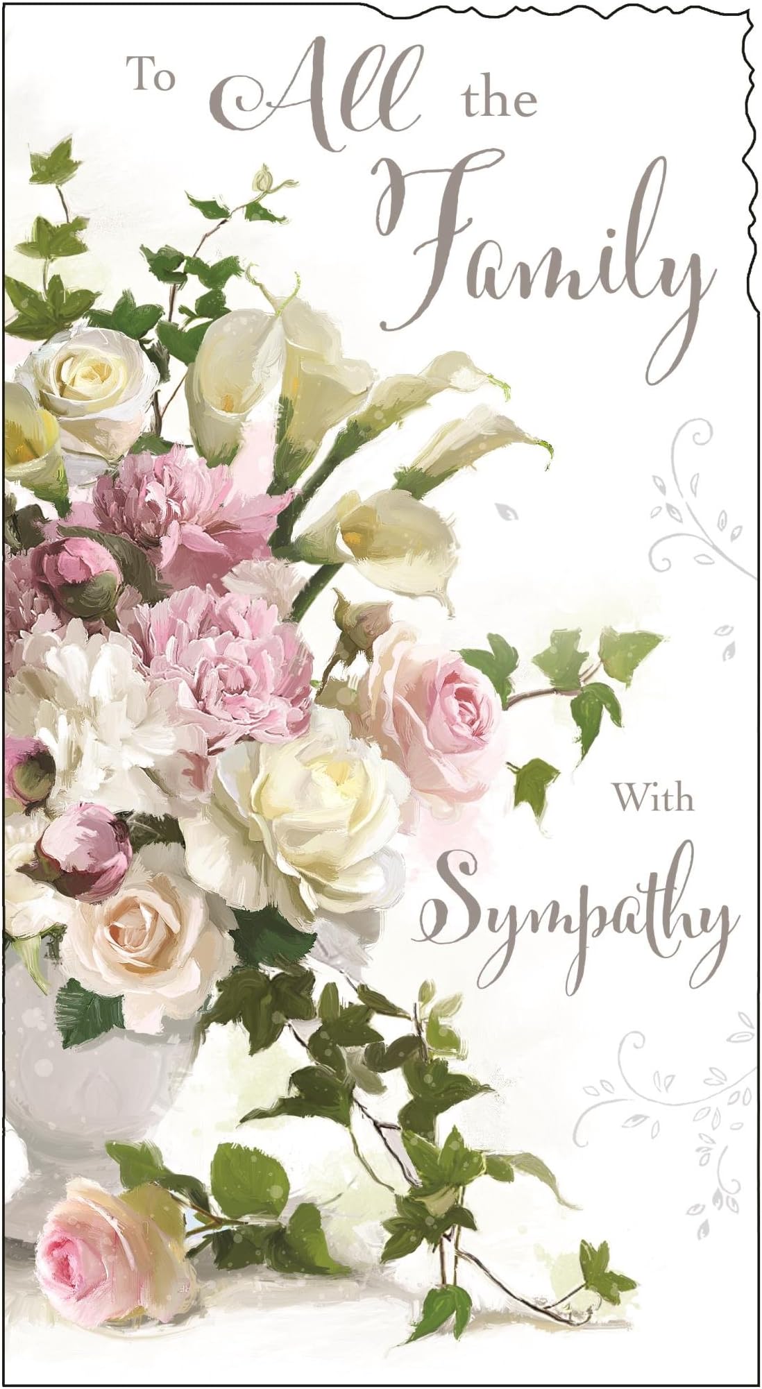 To All The Family Sympathy Greeting Card Foil Finished Ling Design ...