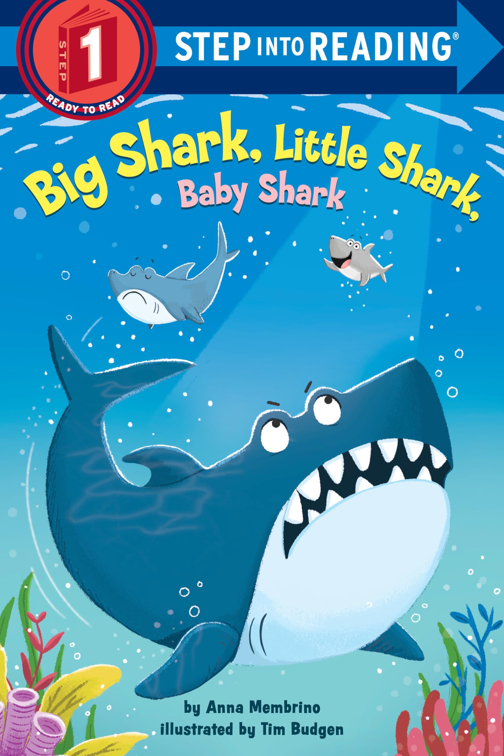 Amazon.com: Big Shark, Little Shark, Baby Shark (Step into Reading ...