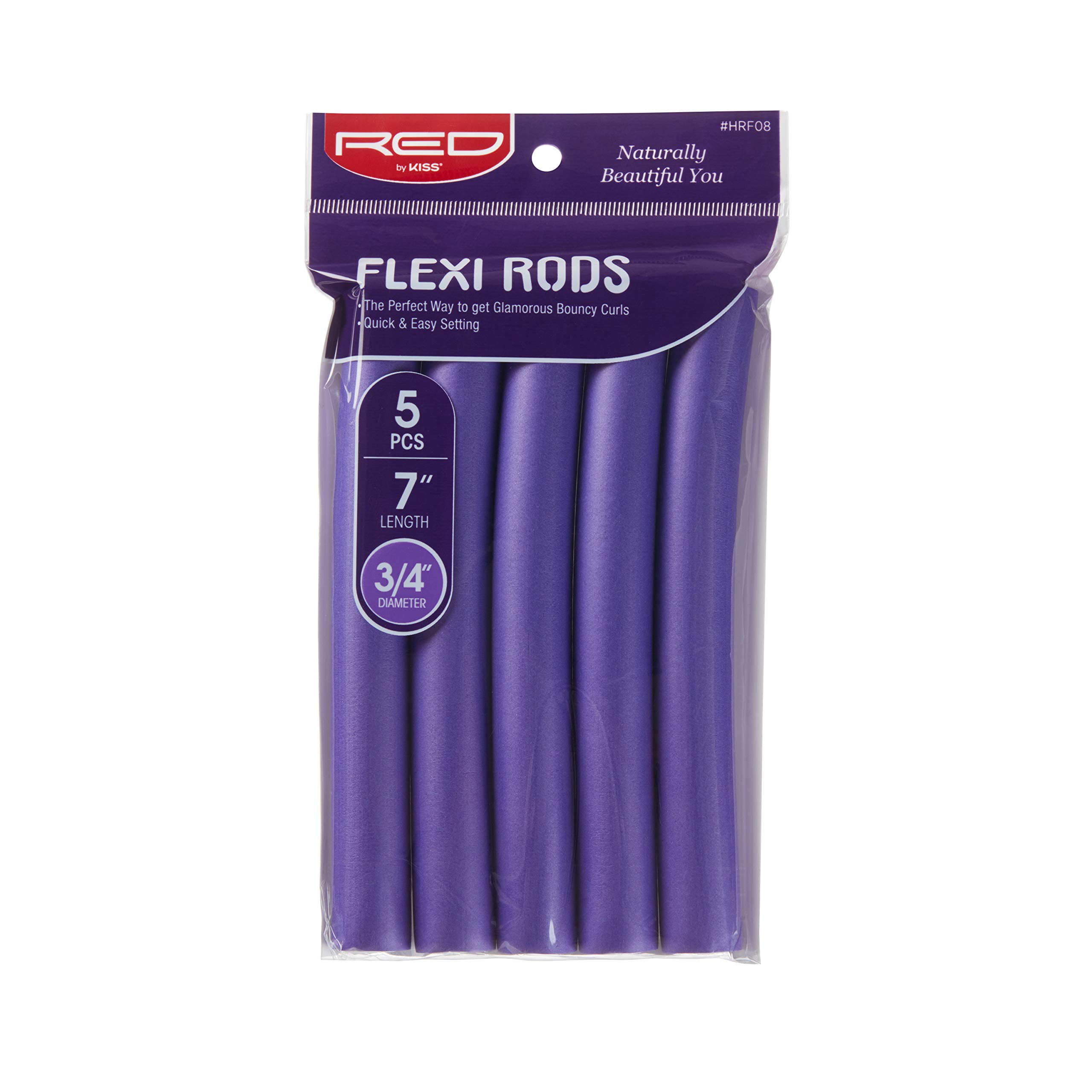Amazon.com : Red by Kiss Flexi Rods - Heatless Hair Curler for 90S ...