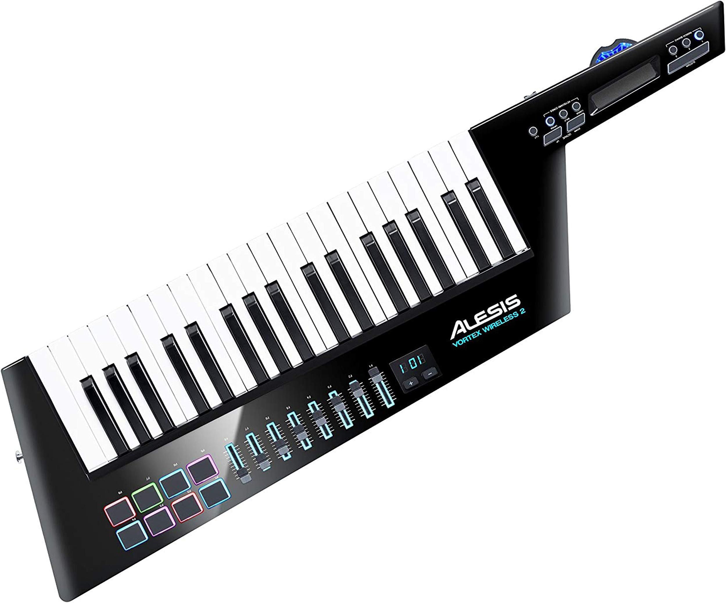 Alesis Vortex Wireless 2 - High-Performance USB MIDI Wireless Keytar ...