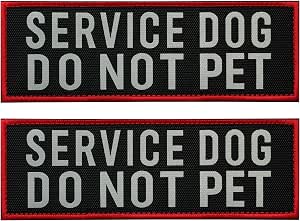Amazon.com: FITZNORA 2 Pcs Reflective Service Dog Do Not Pet Patch Set ...