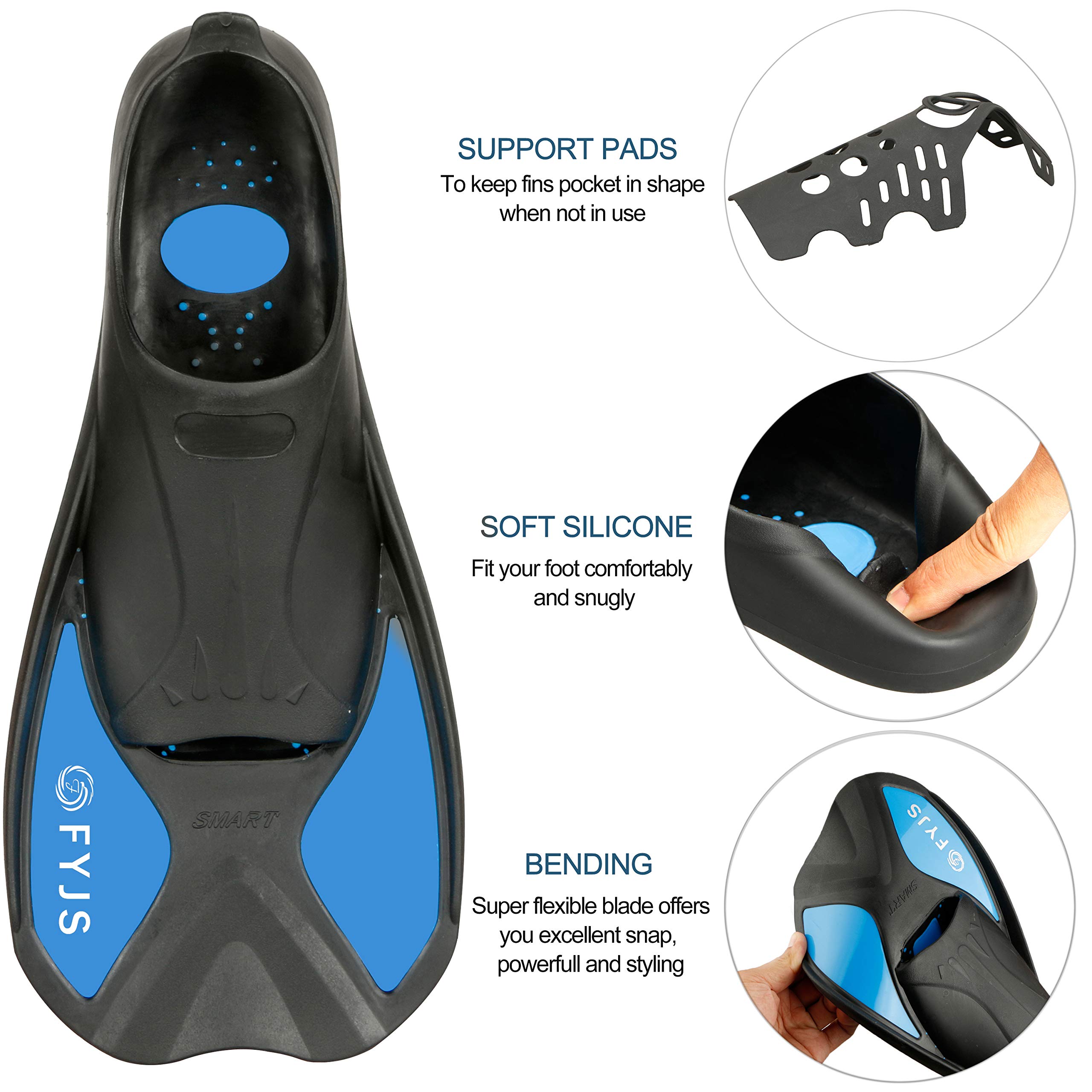 Snapklik.com : FYJS Short Swim Fins