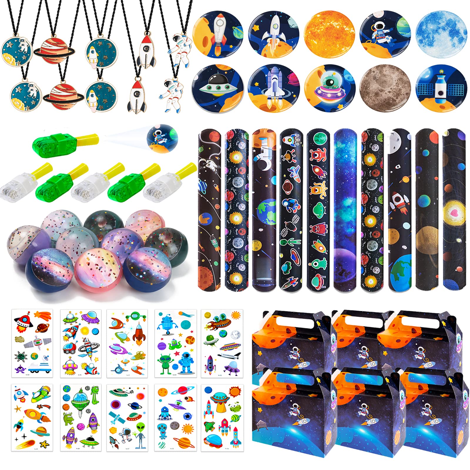 Buy DMIGHT 70Pcs Outer Space Party Favors,Space Themed Party Favors ...