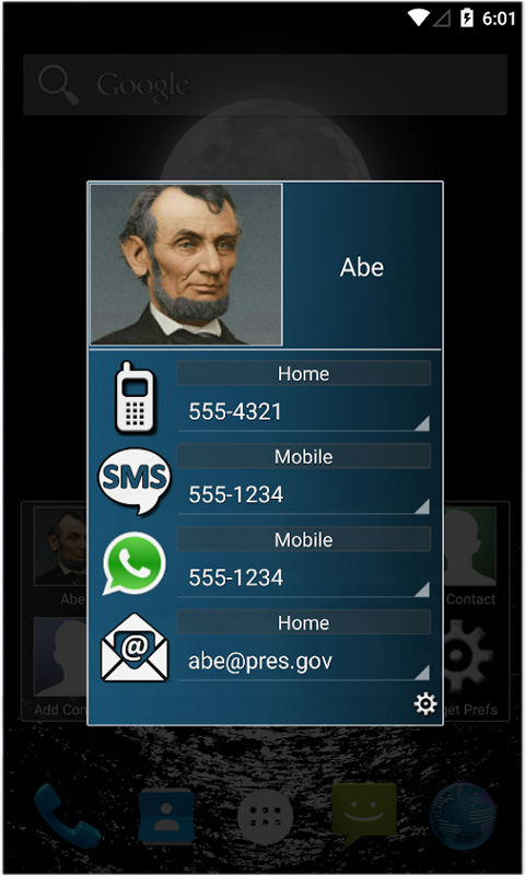 Mad Contacts Widget (Free):Amazon.com:Appstore for Android