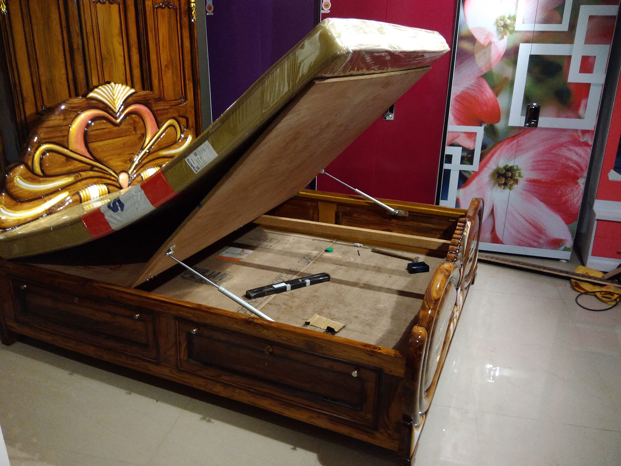 Box Bed Designs In Wood With Price