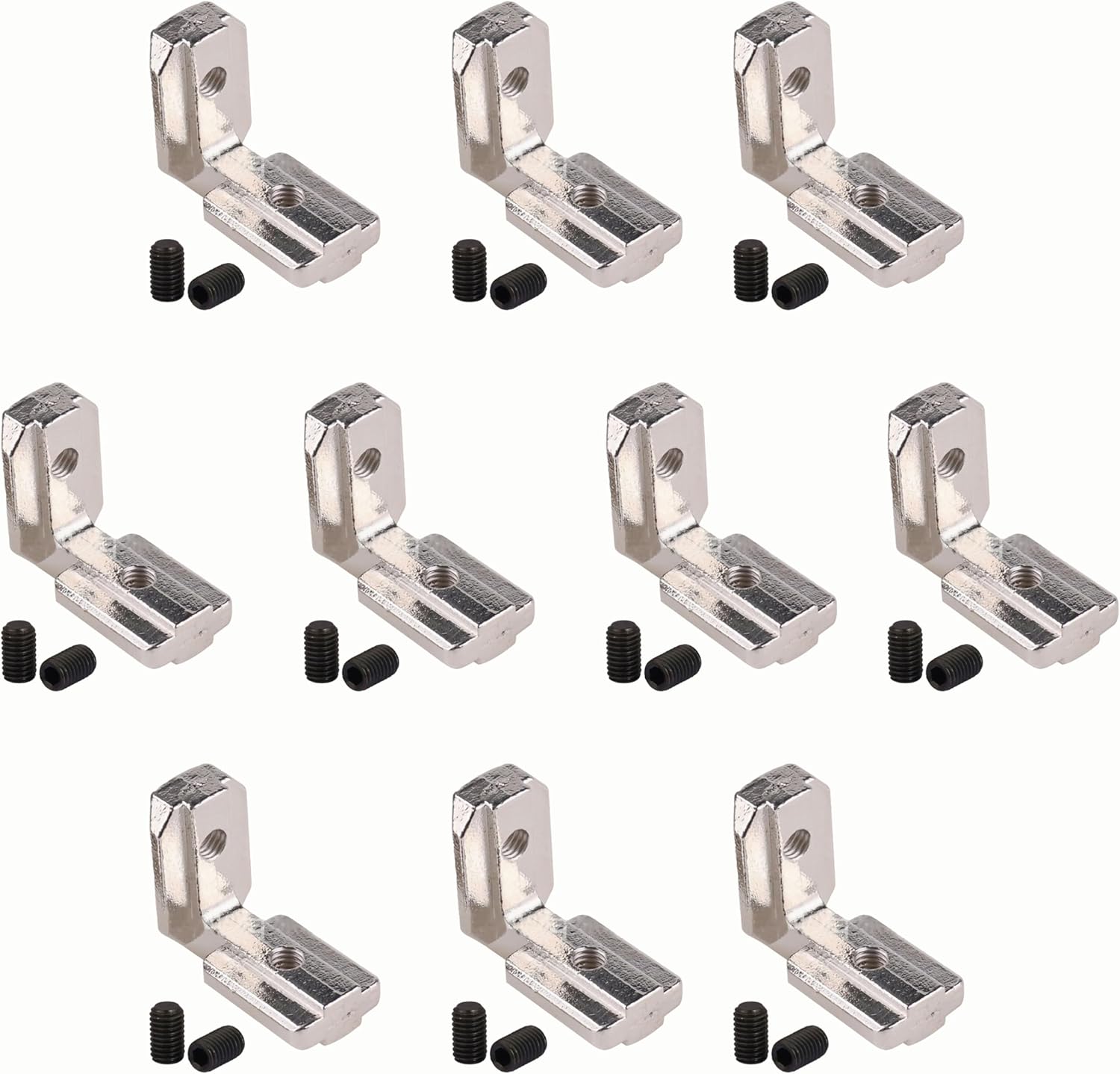 Amazon.com: FOCMKEAS 10Pcs Interior Joint Brackets 90 Degree T Slot L ...
