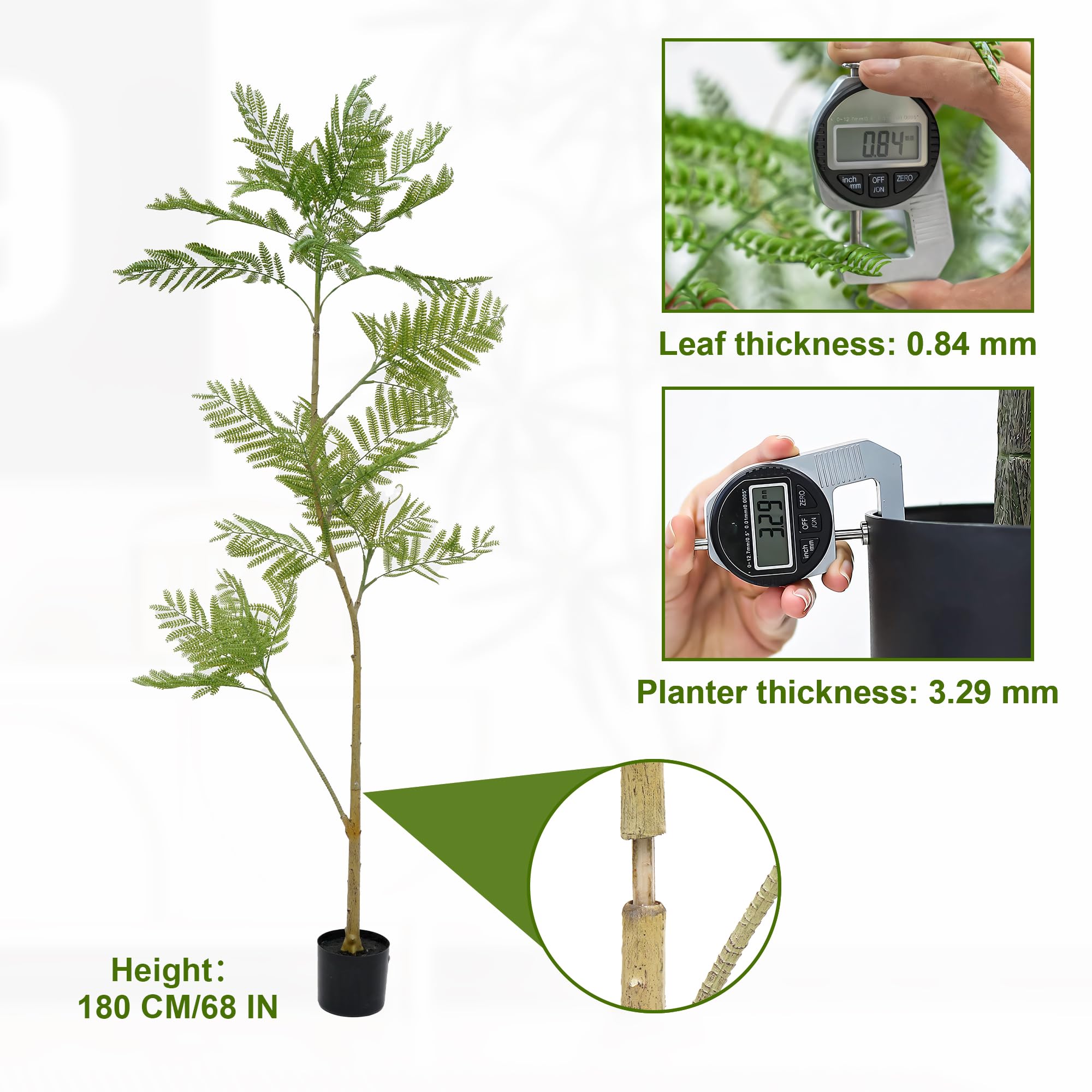 Snapklik.com : 5.9ft Artificial Tree Indoor Fake Jacaranda Tree ...