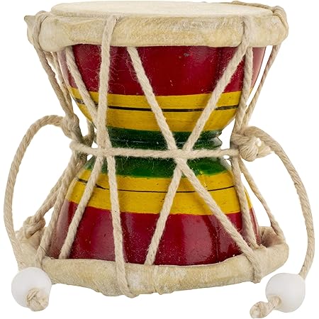 Buy SoilMade Wooden Damru (Multicolour) Online at Low Prices in India ...