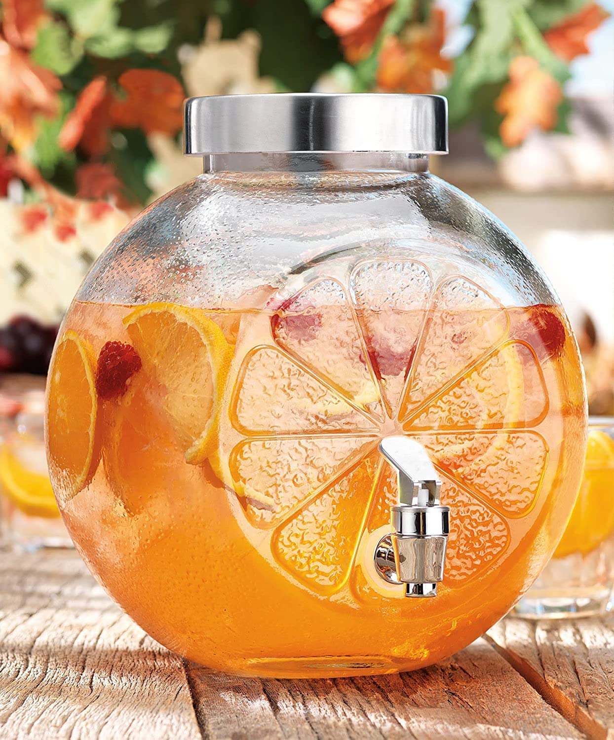 Buy Glass Pitcher with Lid and Spout, Glass Cold Water Mason Jar Beer ...