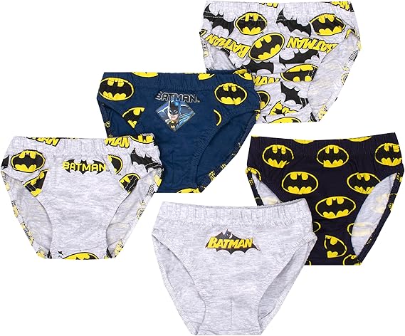 DC Comics - Batman - Calzoncillos para Niños - Calzones de Algodón ...