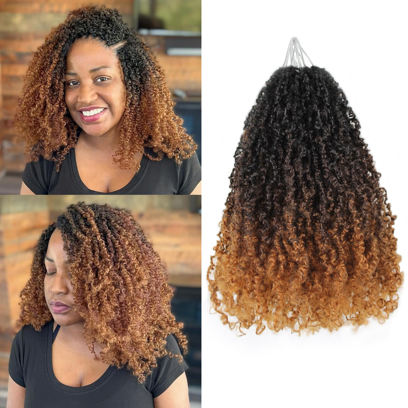 Amazon.com : Haftaluv Yanky Twist Crochet Hair 12 Inch 9 Packs Pre ...