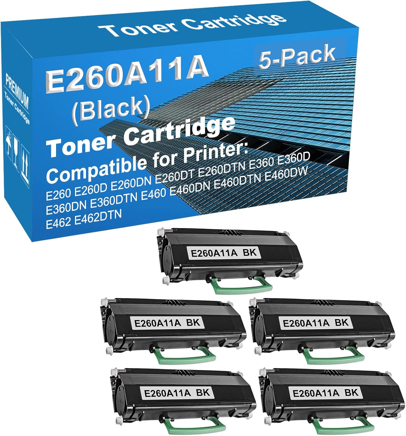 Amazon.com: Jullu 5-Pack Compatible High Capacity E260A11A Imaging ...