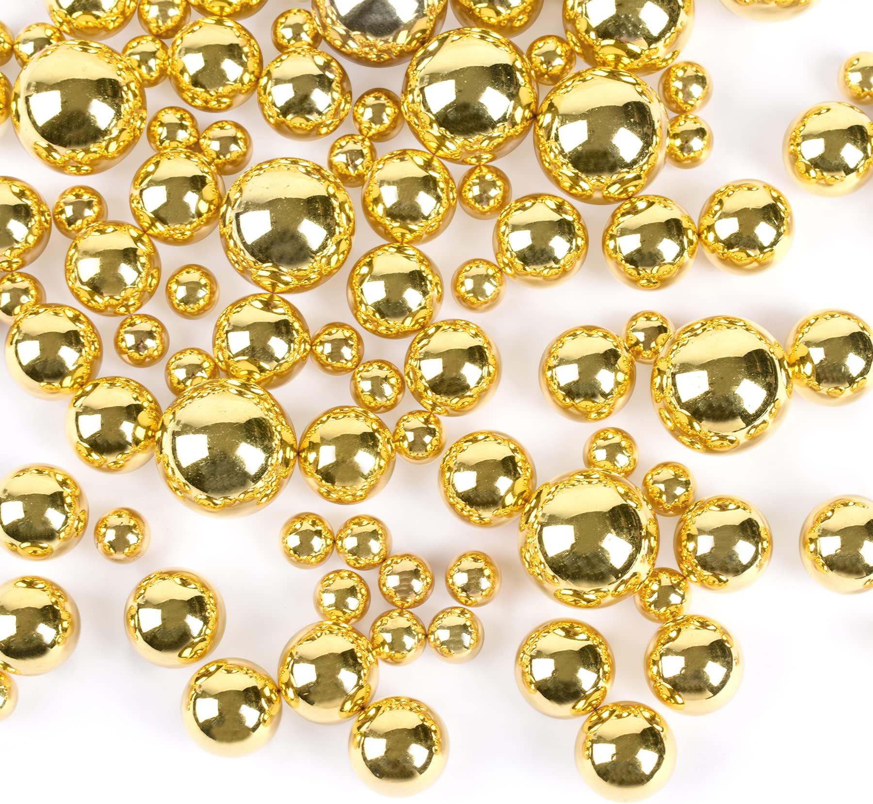 Amazon.com: 1000pcs Flatback Nail Pearls Beads 2-8mm, Round Half Beads ...