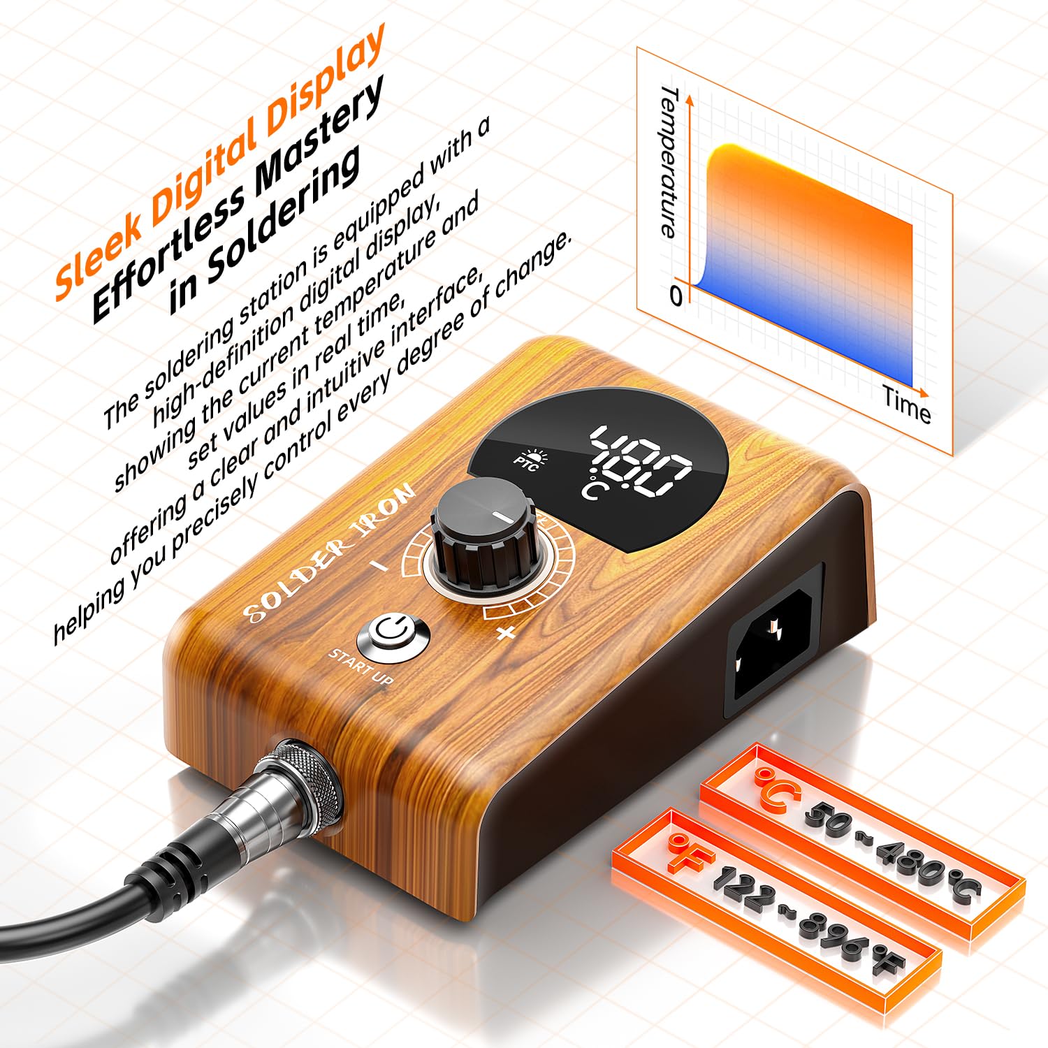 Snapklik.com : 90W Digital Display Soldering Station, Stable Knob ...