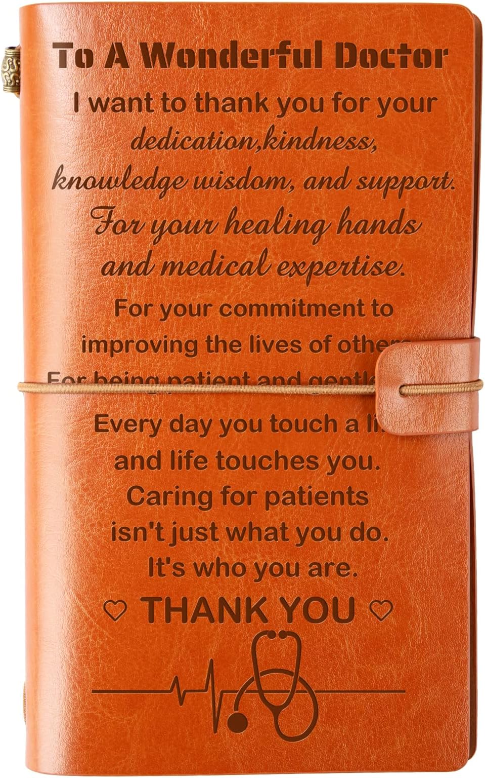 Amazon.com : KAAYEE To Doctor Leather Journal -140 Page Keepsake ...