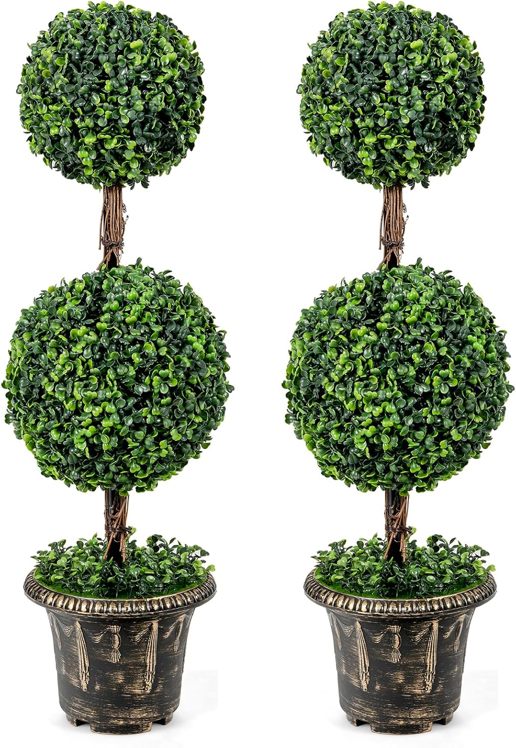 Amazon.com - DREAMADE 3ft Boxwood Topiary Tree Artificial for Indoor ...