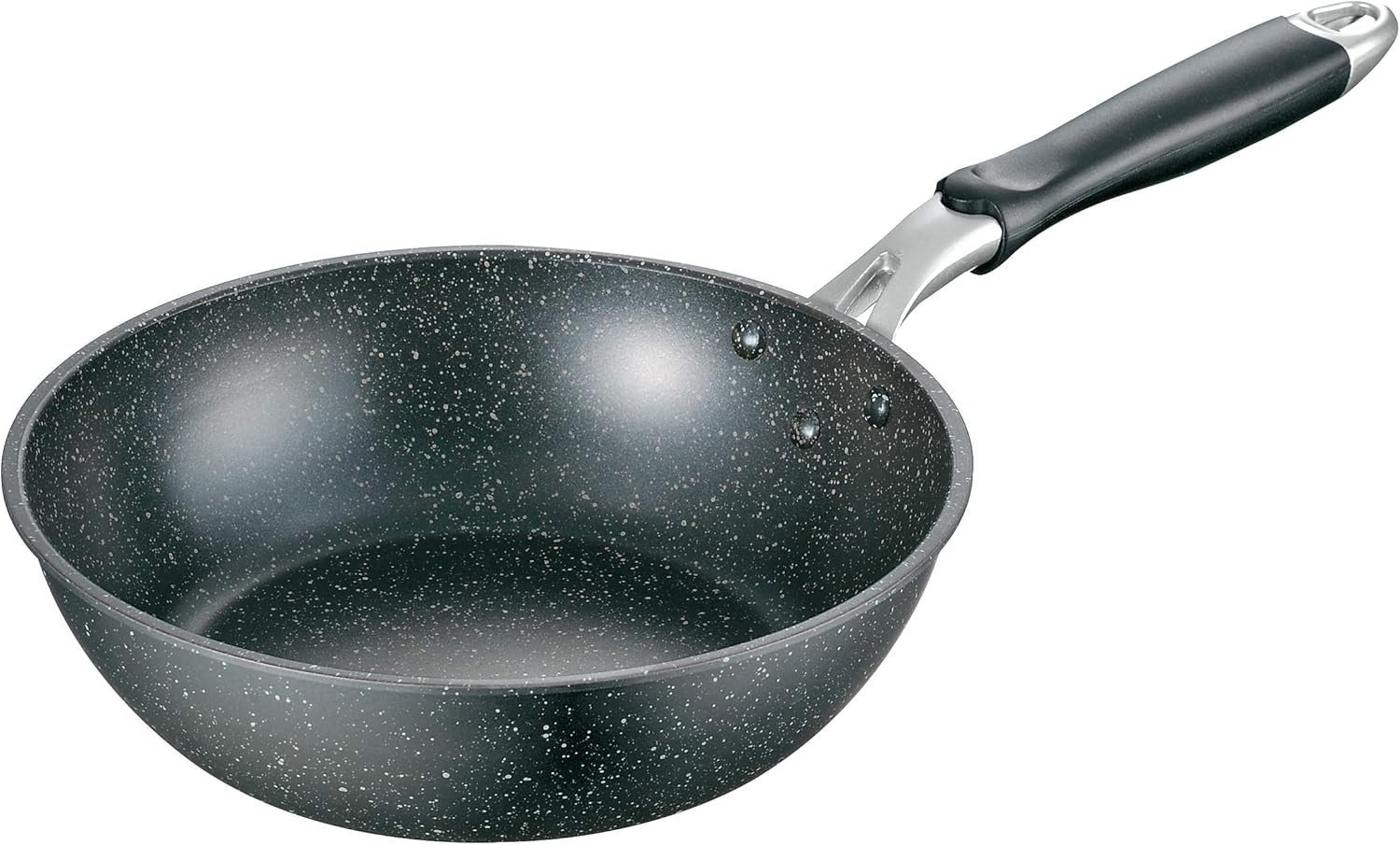 Amazon.com: MTI Frying Pan, Light Marble Coating, 9.4 inches (24 cm ...
