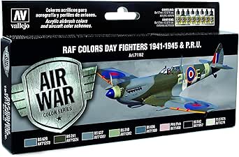 Amazon.com: Vallejo RAF Day Set Model Air Paint, 17ml : Arts, Crafts ...