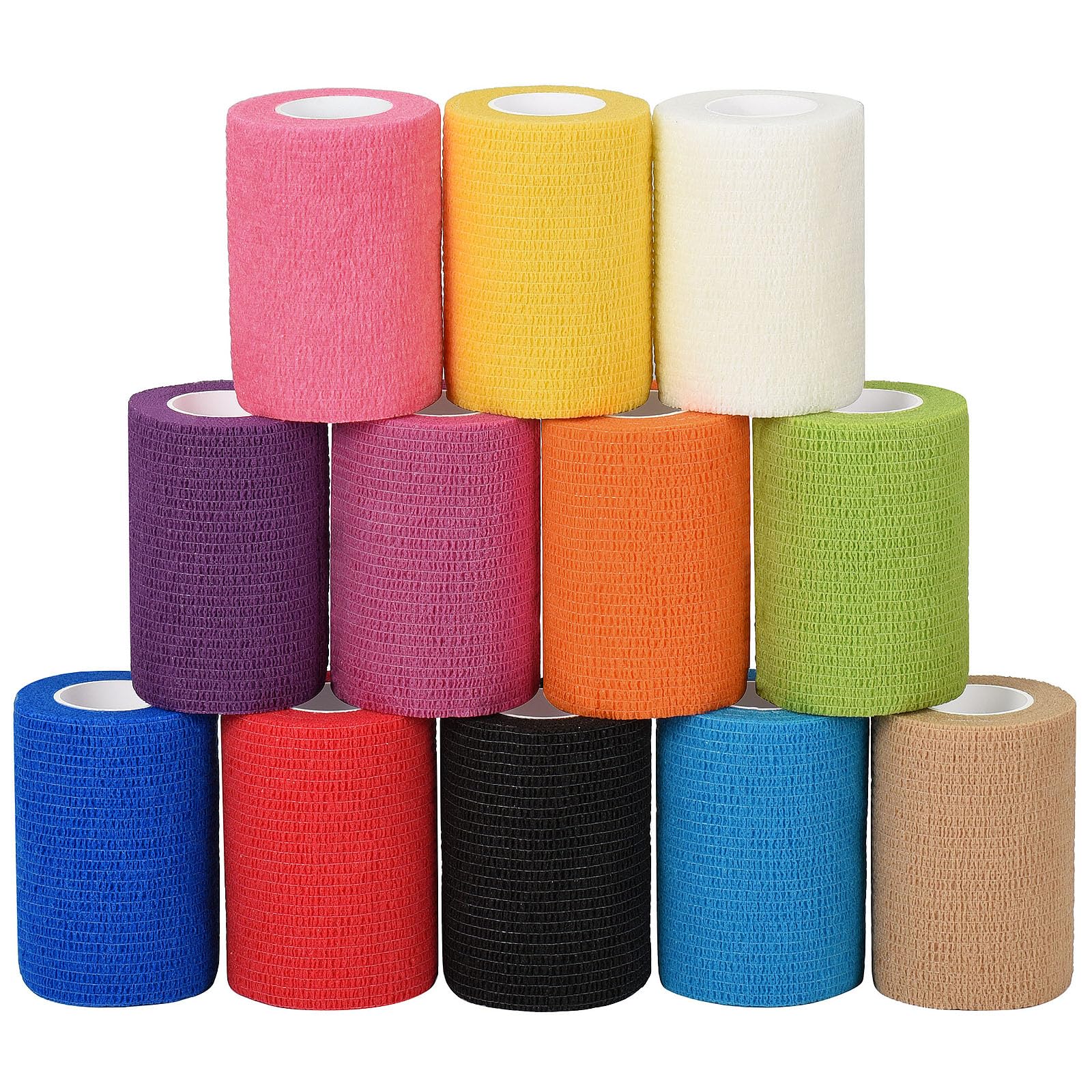Sagafly 12 Rolls Self Adherent Cohesive Bandages 7.5cm x 4.5m Self ...